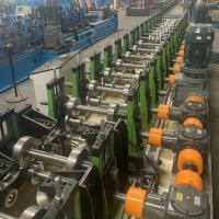 China Electric Door Window Roll Forming Machine with 12-Stand Rollers and 5.5kW Motor for Metal U Channel Guide Rail Production for sale
