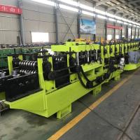China 13-Stand Automatic CZ Purlin Roll Forming Machine with Double Chain Transmission for 100-300mm Profiles for sale