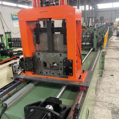 China Fully Automatic CZ Purlin Forming Machine 100-300mm Width 37m/min Speed with Servo Cutting for sale