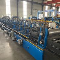 China Gearbox Transmission CZ Purlin Roll Forming Machine 37m/min with 15kW Power and Servo Cutting for sale