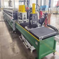 China PLC Controlled Steel Frame Purlin Machine with Flying Cut Technology 0.5-1.0mm Thickness 45m/min Production for sale