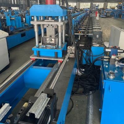 China 40-45m/min Stud Track Roll Forming Machine with Flying Cut Technology for 0.5-1.0mm Galvanized Steel for sale