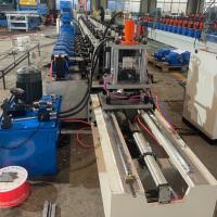 China Galvanized Steel Stud and Track Roll Forming Machine with Servo Following Cut - 45m/min Production Speed, Flying Cut System for sale