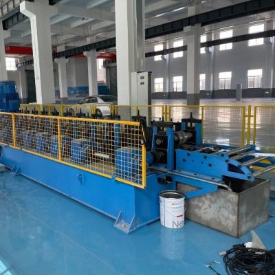 China Steel Solar Strut Channel Roll Forming Machine 7.5KW Power 16 Forming Stations Hydraulic Cutting 10-15m/min Speed for sale