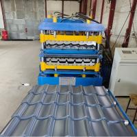 China 350H Steel Double Layer Roofing Sheet Roll Forming Machine 380V 50Hz 13-18 Stations for sale