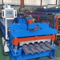 China Electric Steel Galvanized Roofing Sheet Roll Forming Machine 220V with 10-15m/min Speed and 0.3-0.8mm Thickness Capacity for sale