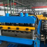 China 220V PLC Control Hydraulic Roll Forming Machine for Steel Glazed Tiles - 0.3-0.8mm Thickness, 10-25m/min Speed for sale