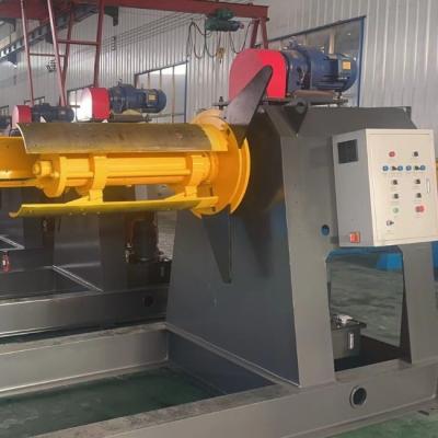China 15 Ton Hydraulic Decoiler with Loading Cart | 1250mm Width | 220V Automatic Uncoiling System for sale