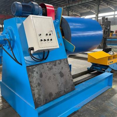 China Fully Automatic Hydraulic Decoiler 1250mm Feeding Width with Digital Display & 220V Vertical Drive System for sale