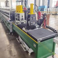 China High Speed Steel Shutter Door Guide Rail Roll Forming Machine with 12 Roller Stations and 5.5kW Motor for sale
