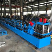 China 5.5kW Steel Door Frame Roll Forming Machine with 12 Roller Stations for 0.3-0.8mm Shutter Production for sale