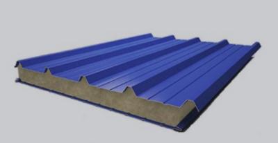 China Thermal Insulation Waterproof PU EPS Rock Wool Sandwich Panel Production Line with 5-Ton Capacity and PLC Control for sale