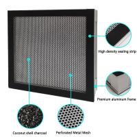 China Odor and Smoke Removal Activated Carbon Filter Custom Size Cabin Air Filter for sale