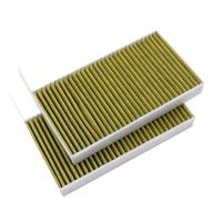 China Sterilization and Odor Removal Yellow Pleated Air HEPA Filter with Anti-Pollen & Smoke Neutralization in Custom Sizes for sale