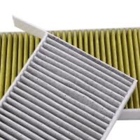 China Sterilization and Odor Removal Yellow Pleated Air HEPA Filter with Anti-Pollen & Smoke Neutralization in Custom Sizes for sale