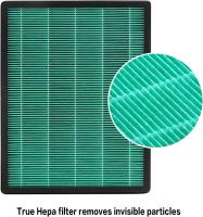 China Customized True HEPA Air Filter 365x280x47mm with Glassfiber Media for Air Purifier Replacement for sale