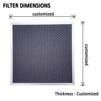 China High Permeability Air Purifier Carbon Filter with Honeycomb Activated Carbon Particles for Anti-bacterial Odor Removal for sale