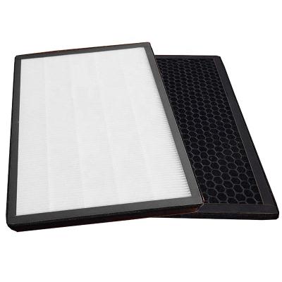 China HEPA Filter with Activated Carbon Pre Filter for Air Purifiers - H13 H12 H11 H10 Grade, Composite PET+PP PTFE Media, Custom Sizes for sale