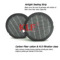 China H13 Carbon Fiber Air Purifier Filter with 144x55mm Size for Effective Smoke Capture for sale