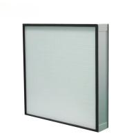 China Mini Pleated HEPA Panel Filter with H13 H14 Efficiency for Custom Cleanroom HVAC and Aluminum Frame for sale