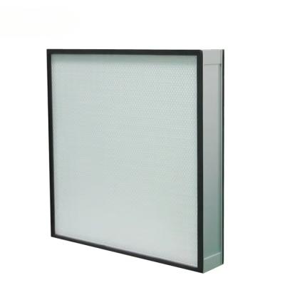 China Mini Pleated HEPA Panel Filter with H13 H14 Efficiency for Custom Cleanroom HVAC and Aluminum Frame for sale