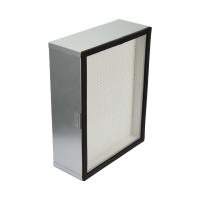 China H14 Efficiency 0.3 Micron Mini Pleat Air Filter with Aluminum Alloy Frame for HVAC Systems for sale