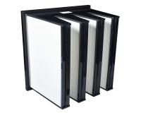 China V-type Air Filter with F7 F8 F9 Efficiency and Fiber-glass Material for PM2.5 Removal in Commercial Industrial Applications for sale