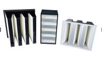 China V-type Air Filter with F7 F8 F9 Efficiency and Fiber-glass Material for PM2.5 Removal in Commercial Industrial Applications for sale