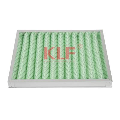 China Washable G3 G4 Efficiency Pleated Panel Air Filter with High Dust Holding Capacity for Commercial and Household Use for sale