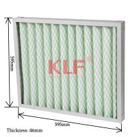 China Washable G3 G4 Efficiency Pleated Panel Air Filter with High Dust Holding Capacity for Commercial and Household Use for sale