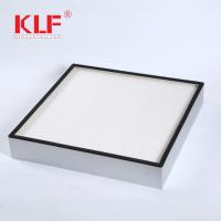 China Mini Pleat HEPA Filter with Aluminium Frame and Antibacterial Glass Fibre Media for Clean Rooms for sale