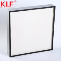 China Mini Pleat HEPA Filter with Aluminium Frame and Antibacterial Glass Fibre Media for Clean Rooms for sale
