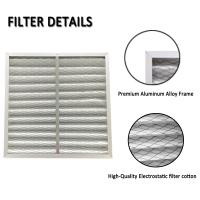China Deep Primary Efficiency Pleated Panel Furnace G4 Air Filter with Washable Fiber and Aluminum Frame for Rust Prevention for sale