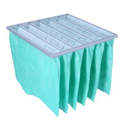 China Wholesale F5-F8 Filtration Grade Aluminum External Frame Medium-Efficiency Dust Removal Bag Filter for HVAC Systems for sale
