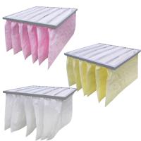 China F5 F6 F7 F8 F9 Efficiency Synthetic Fiber Media Corrosion Resistant Air Filter Bag for HVAC Systems for sale