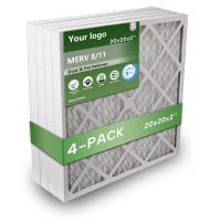 China MERV 11 13  Pleated Air Filter 20x20x1 with Reusable Frame for HVAC and Home AC Systems for sale