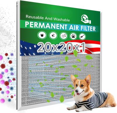 China Electrostatic Reusable Air Filter with MERV 8 Rating and Activated Carbon for HVAC Systems for sale