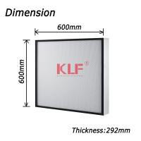 China High Efficiency HEPA Air Filter with H13 Glassfiber for FFU and Clean Rooms - Large Filtration Area  High Filtration Efficiency for sale