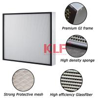 China High Efficiency HEPA Air Filter with H13 Glassfiber for FFU and Clean Rooms - Large Filtration Area  High Filtration Efficiency for sale