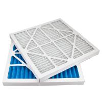 China High-Efficiency 99.995% HVAC Air Filter with 0.3 Micron Porosity and Fiberglass Pleated Panel Design for sale