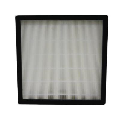 China High Efficiency Mini Pleat HEPA Air Filter Element with 99.995% Efficiency and 0.3micron Porosity Fiberglass Panel Filter for sale