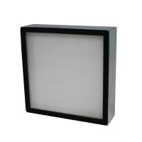 China High Efficiency Mini Pleat HEPA Air Filter Element with 99.995% Efficiency and 0.3micron Porosity Fiberglass Panel Filter for sale
