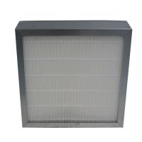 China High Efficiency Mini Pleat HEPA Air Filter Element with 99.995% Efficiency and 0.3micron Porosity Fiberglass Panel Filter for sale