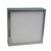 China High Efficiency Mini Pleat HEPA Air Filter Element with 99.995% Efficiency and 0.3micron Porosity Fiberglass Panel Filter for sale