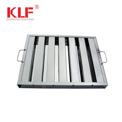 China Stainless Steel 304/201/430 Baffle Filter for Commercial Kitchen Chimney with High Temperature Resistance and Customizable Size for sale