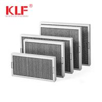 China Commercial Kitchen Range Hood Canopy Honeycomb Filters with Aluminium Stainless Steel Honeycomb Grease Grid and Easy Clean Latch Handle for sale