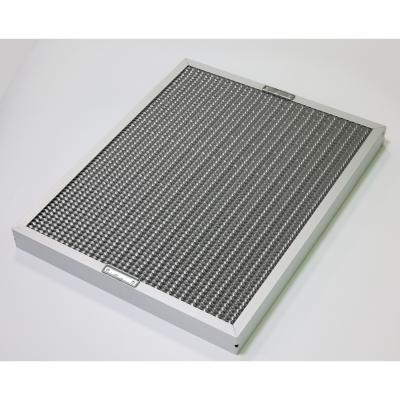 China Low Resistance Premium Stainless Steel 30mm/50mm Thickness Range Hood Baffle Grease Filter for Commercial Kitchens for sale
