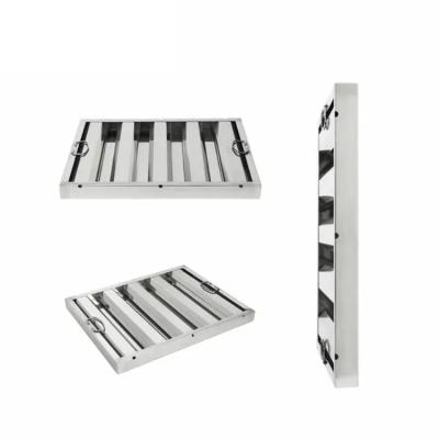 China 430 Stainless Steel 495x495x45 mm Range Hood Baffle Filter for Easy Installation and High Efficiency for sale