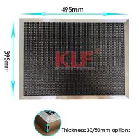 China Commercial Kitchen Canopy with High Efficiency Honeycomb Grease Filter for High Temperature Resistance and Easy Clean Range Hood Part for sale