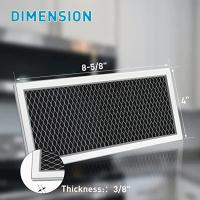 China Smoke Removal 4 x 8-5/8 x 3/8 Inch High Efficiency Microwave Oven Filter Replacement for sale